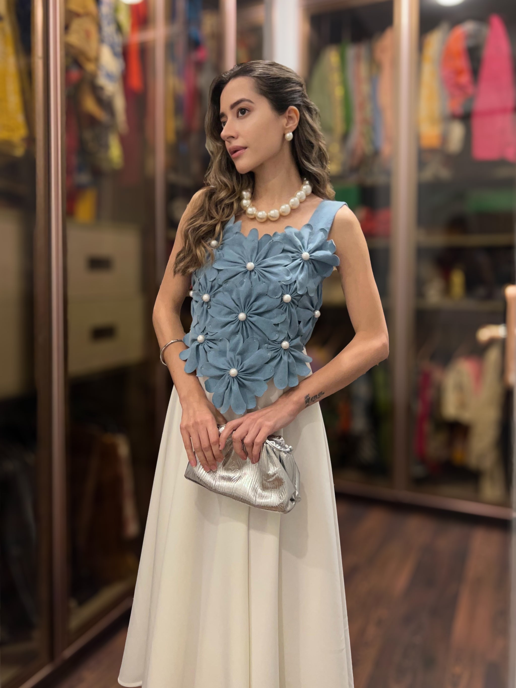 Weaving Cult All Heart Colour Block Dress